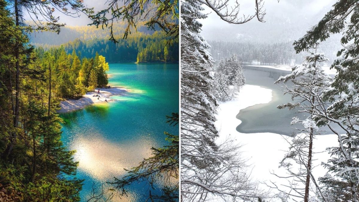 Confronto estate inverno in Trentino, 25 posti spettacolari